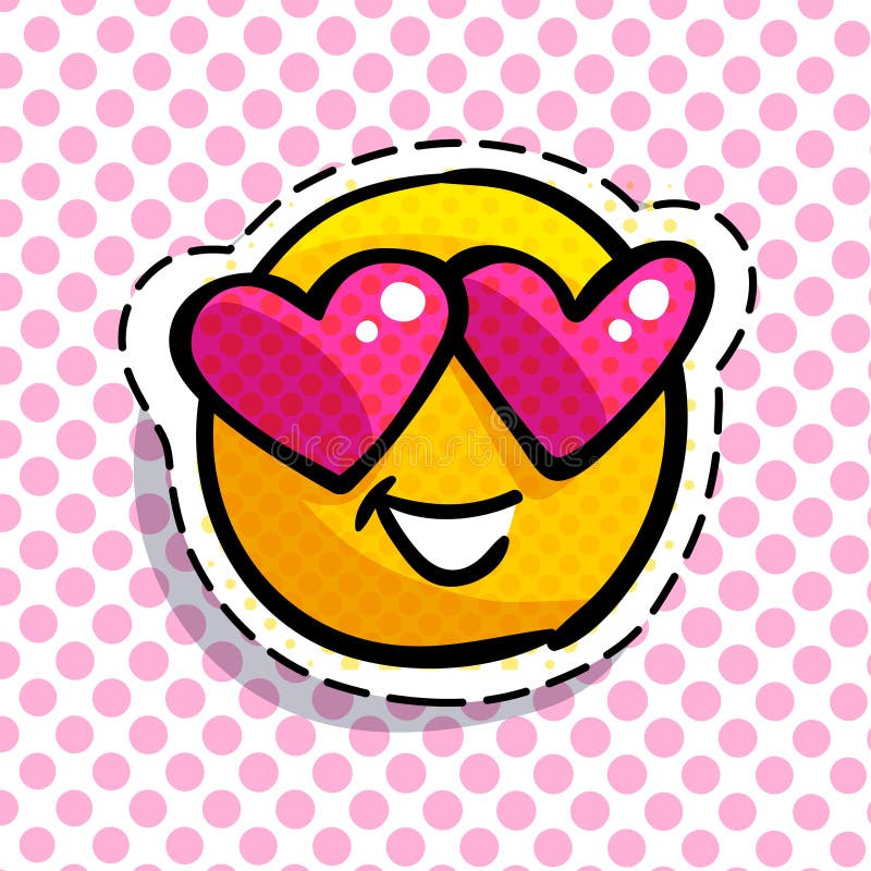 En emoticon del amor ilustración del vector. Ilustración de amante ...