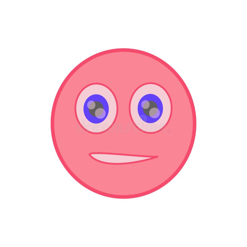 Sonrisa rosa ilustración del vector. Ilustración de icono - 259734894