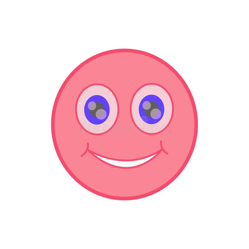 Sonrisa rosa ilustración del vector. Ilustración de rosa - 259734911
