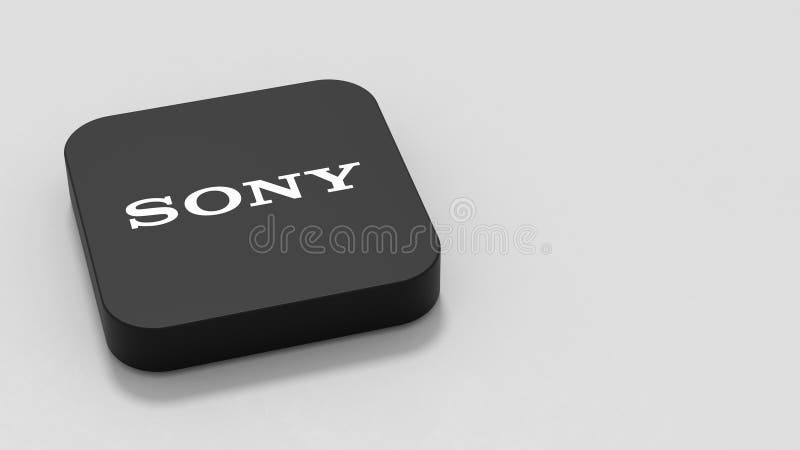 Sony App Icon on Gray Background with Copy Space Editorial Photography ...