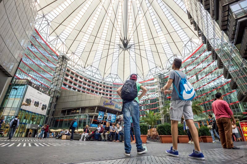 The Sony Center in Berlin, Germany Editorial Photo - Image of shopping ...