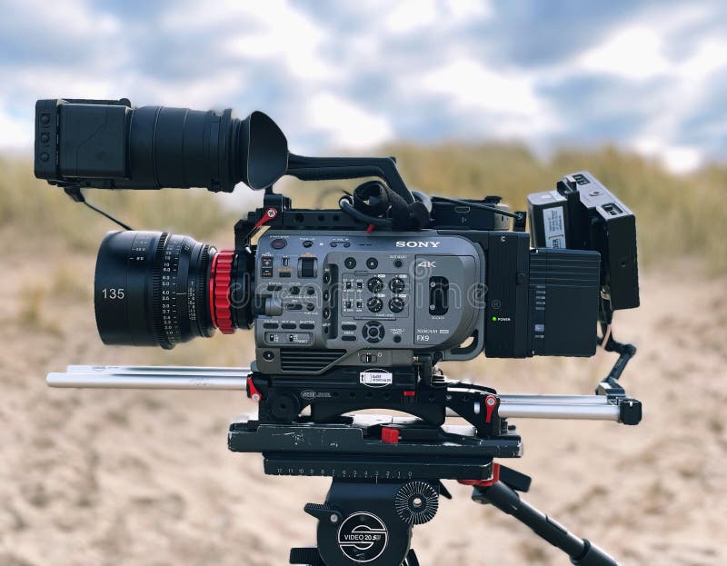 Sony FX-9 camera editorial image. Image of tripod, filming - 239492645