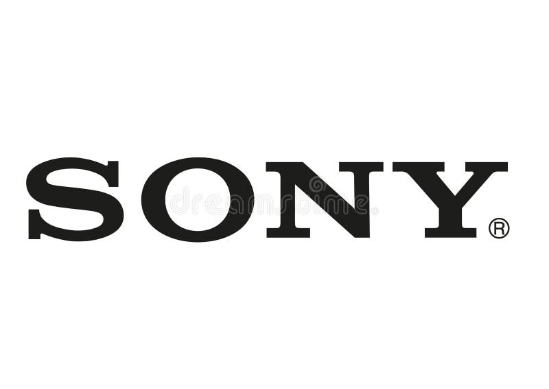 Sony Logo editorial stock image. Illustration of vector - 137937684