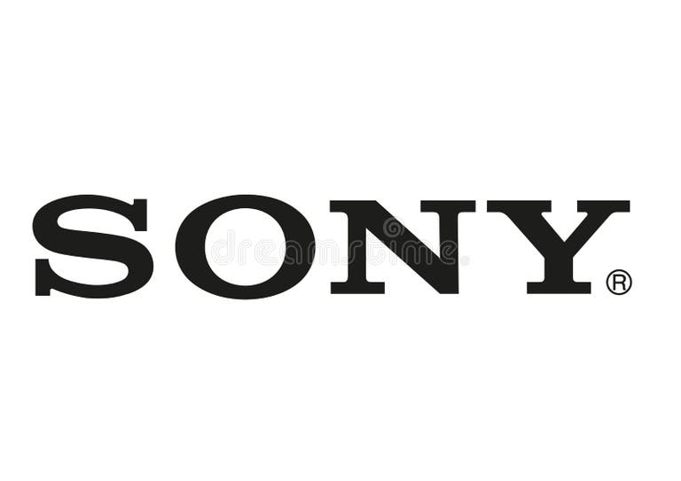 Sony Logo editorial stock image. Illustration of vector - 137937684