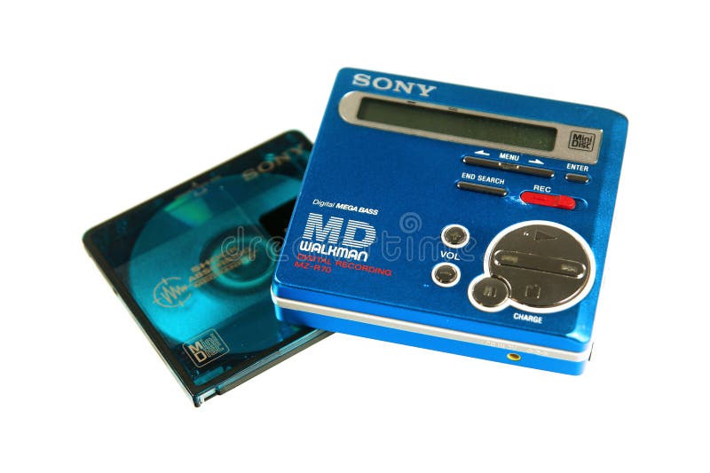 Sony Mini-disc editorial photography. Image of music - 31850302