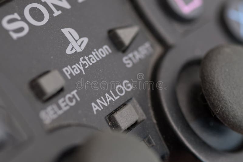 Sony Playstation Controller Editorial Stock Photo - Image of black ...