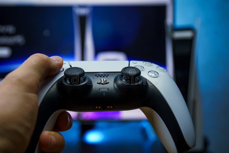 Sony PlayStation 5. New Generation Gaming Computer Editorial Stock ...