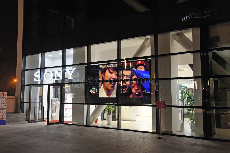 Sony store editorial photography. Image of decoration - 28218227