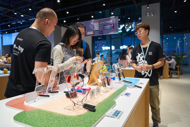 Inside Sony Store at UpperHills Editorial Stock Photo - Image of color ...