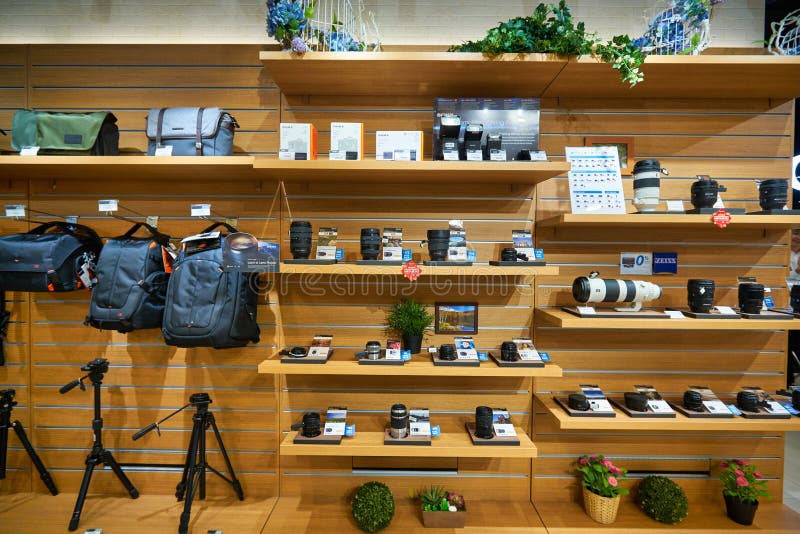 Sony Store in Singapore editorial stock photo. Image of fullframe ...