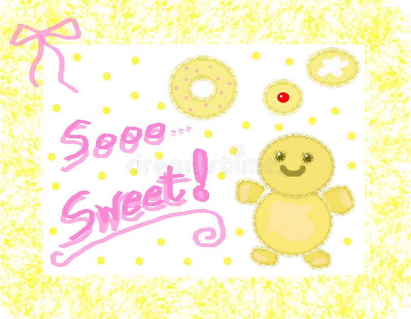 Sooo Sweet stock illustration. Illustration of funny, cakes - 6163176