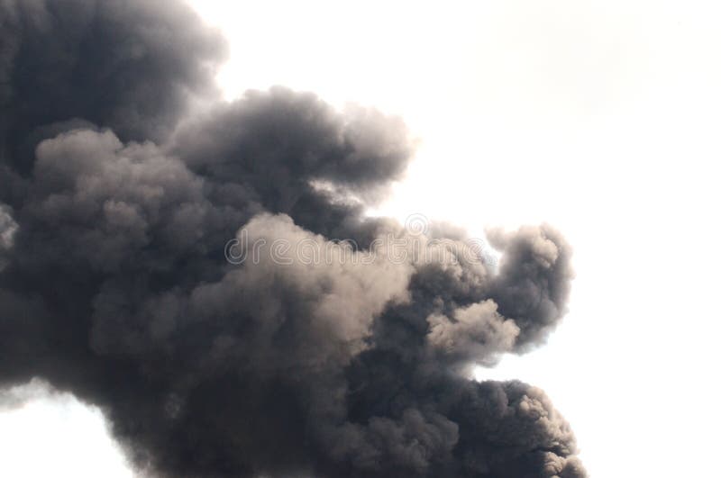 Soot. Black smoke. stock photo. Image of form, white - 99335234
