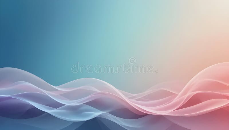 Elegant Abstract Background with Soft Pastel Waves and Gradient Colors ...