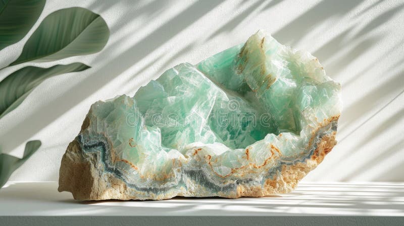 Soothing Amazonite with Its Tranquil Green Shades, Elegantly Presented ...