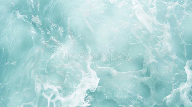 Soothing Aqua Ocean Waves Texture, Generative AI Stock Photo - Image of ...