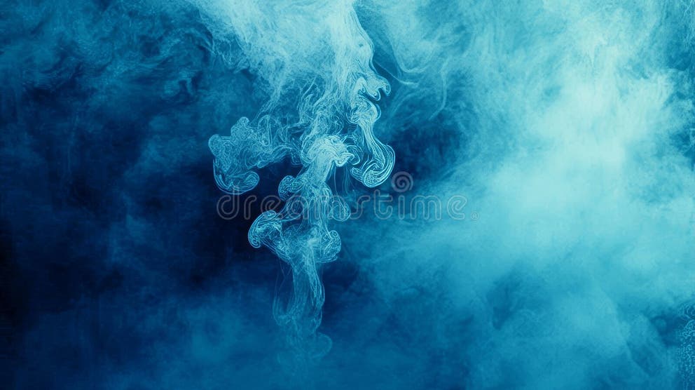 A Soothing Blue Progression that Evolves into a Quiet Mood Stock Photo ...