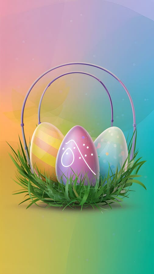 Soothing Easter Background with a Gentle Gradient of Pastel Colors ...