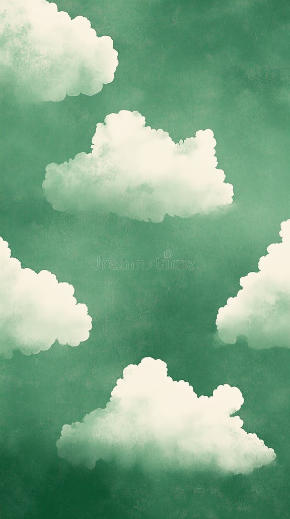 Green Background with Grainy Texture and Subtle Cloud Pattern Stock ...