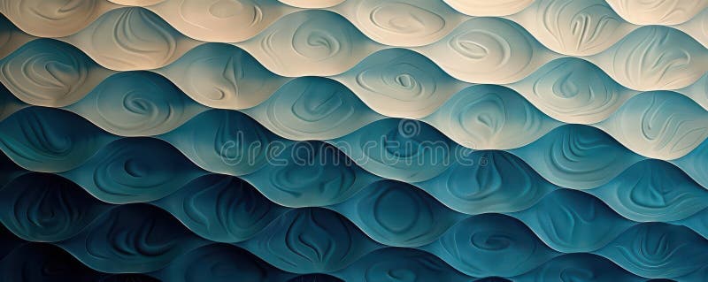 A Soothing Pattern of Overlapping Circles and Waves, Reminiscent of ...