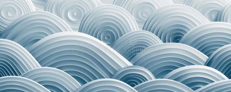 A Soothing Pattern of Overlapping Circles and Waves, Reminiscent of ...