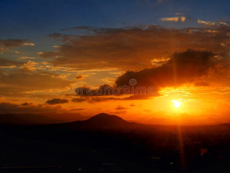 Soothing sunset view stock photo. Image of afterglow - 262434774