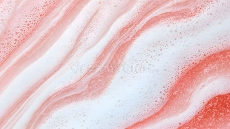 A Soothing Visual of Pink and White Waves Intertwining, Resembling Soft ...
