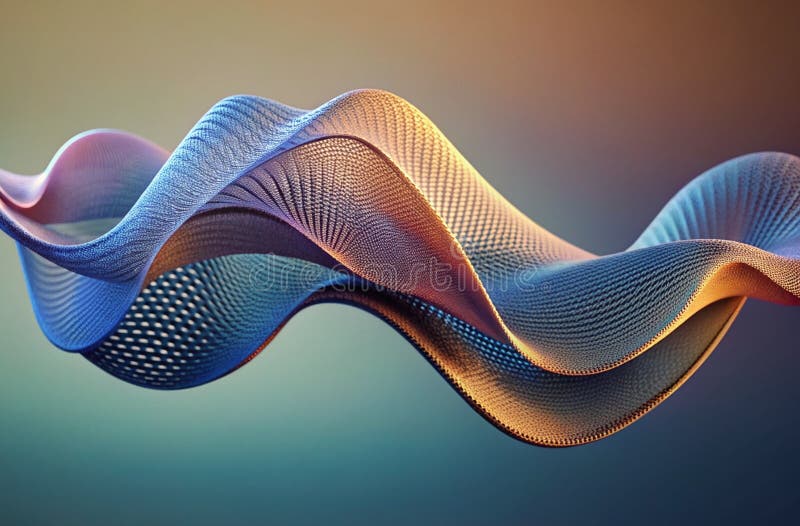 Soothing Wave Mesh, Gradient Backgrounds, Generative Ai Stock Image ...