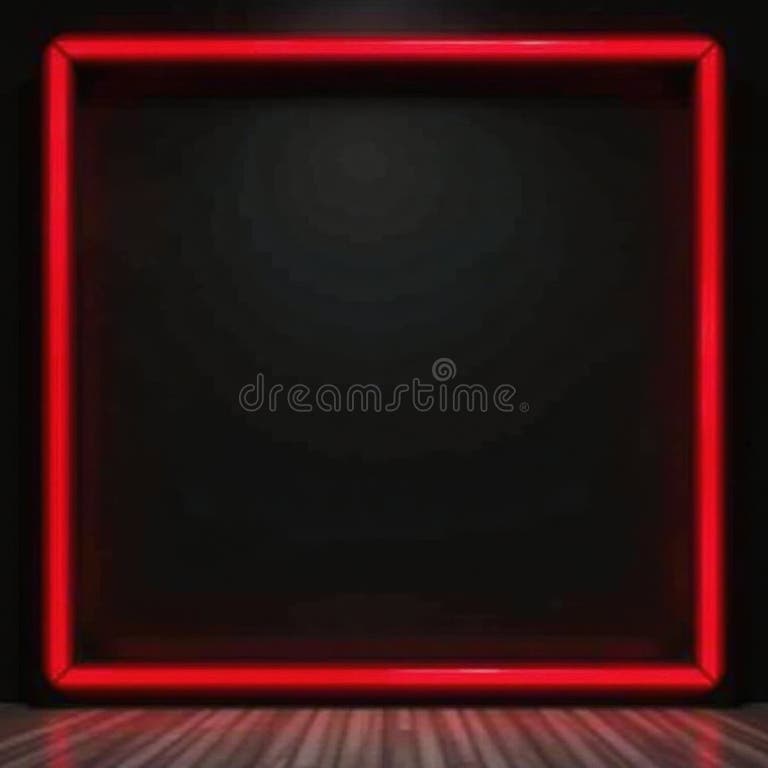 Sooty Black Wallpaper Backdrop, Bold Ruby Red Frame , Space, Vintage ...