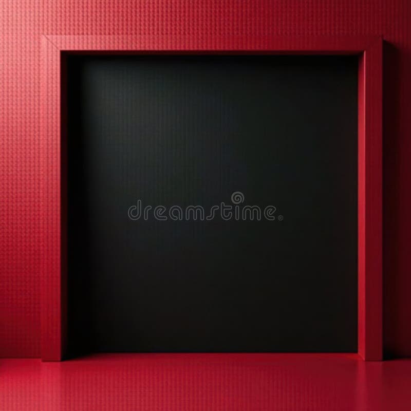 Sooty Black Wallpaper Backdrop, Bold Ruby Red Frame , Texture ...