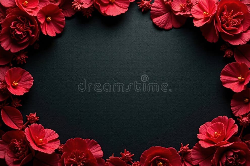 Sooty Black Wallpaper, Ruby Red Frame Dominates , Art Deco, Visual ...