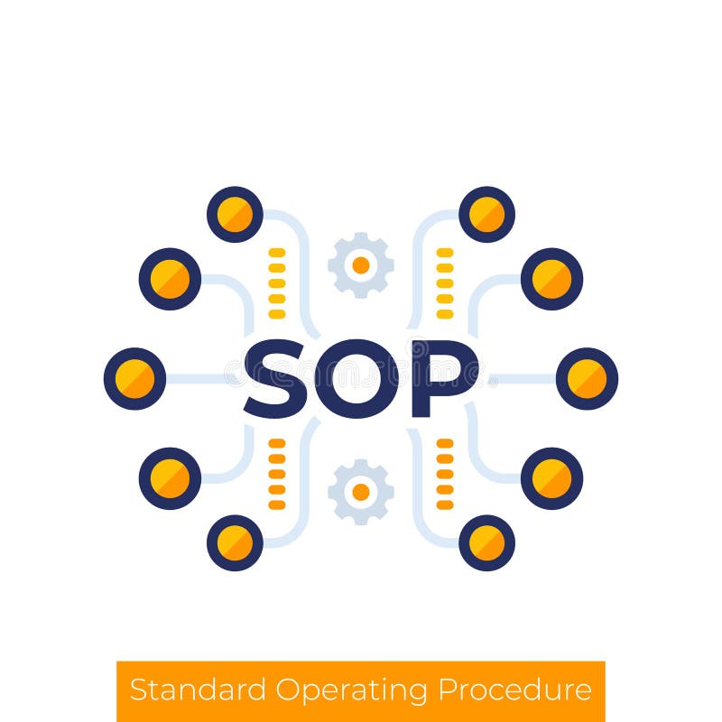 SOP Icon, Standard Operating Procedure Stock Illustration ...