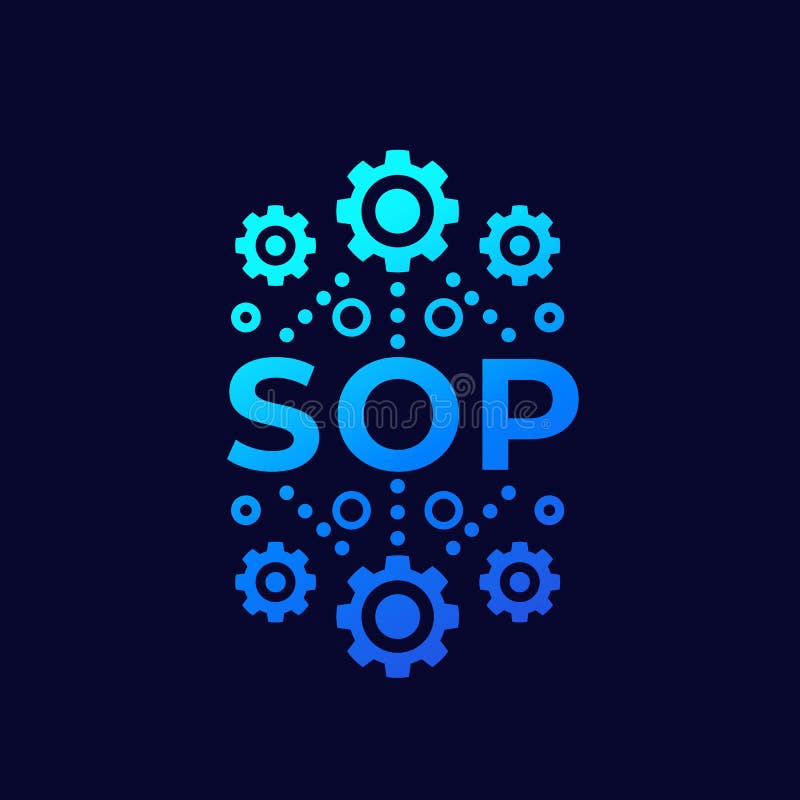 SOP Icon, Standard Operating Procedure, Vector Art Stock Vector ...