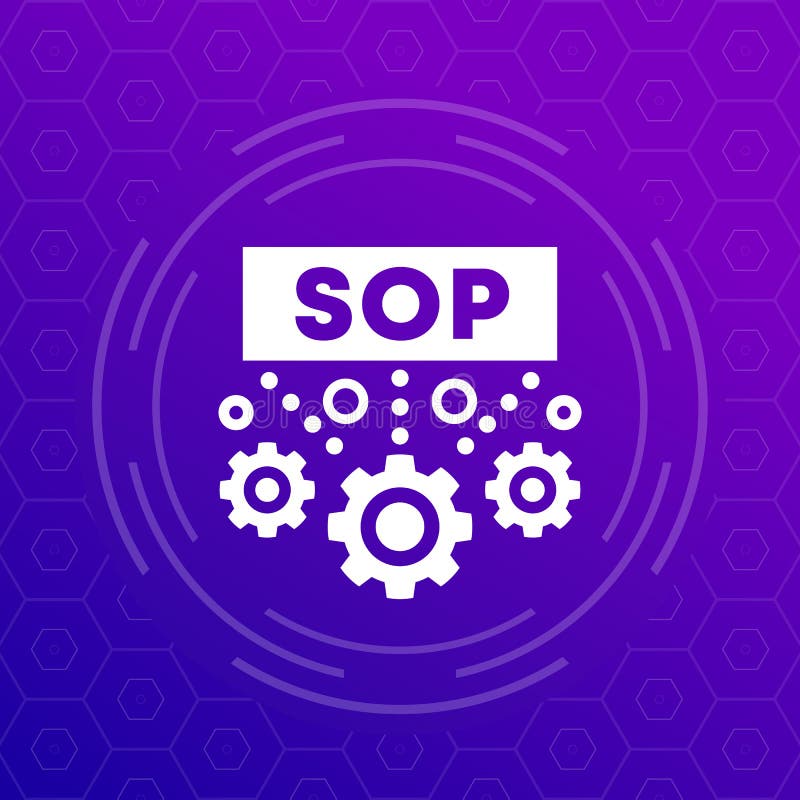 SOP Icon, Standard Operating Procedure Vector Stock Vector ...
