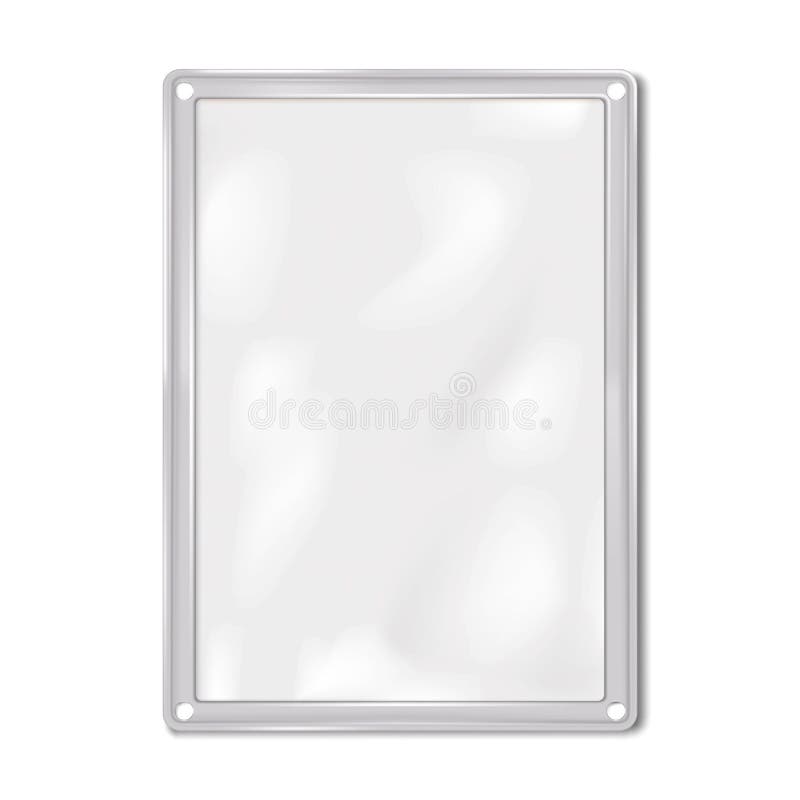SOP Magnetic Folder Display Vector Mockup. Wall Document Holder ...