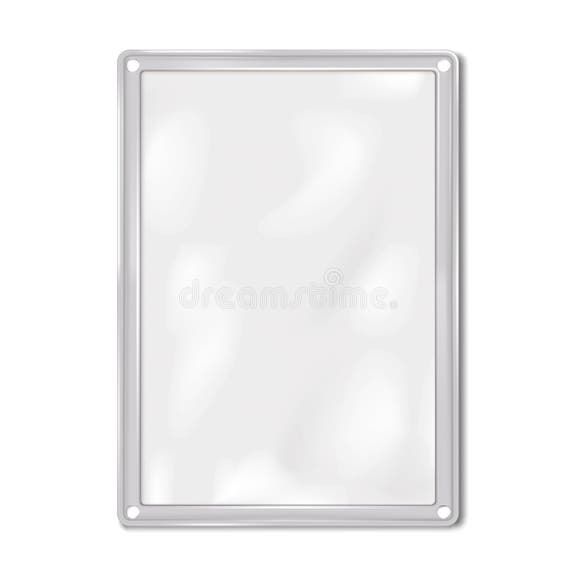 SOP Magnetic Folder Display Vector Mockup. Wall Document Holder ...
