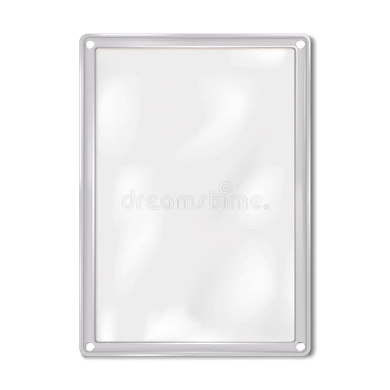 SOP Magnetic Folder Display Vector Mockup. Wall Document Holder ...