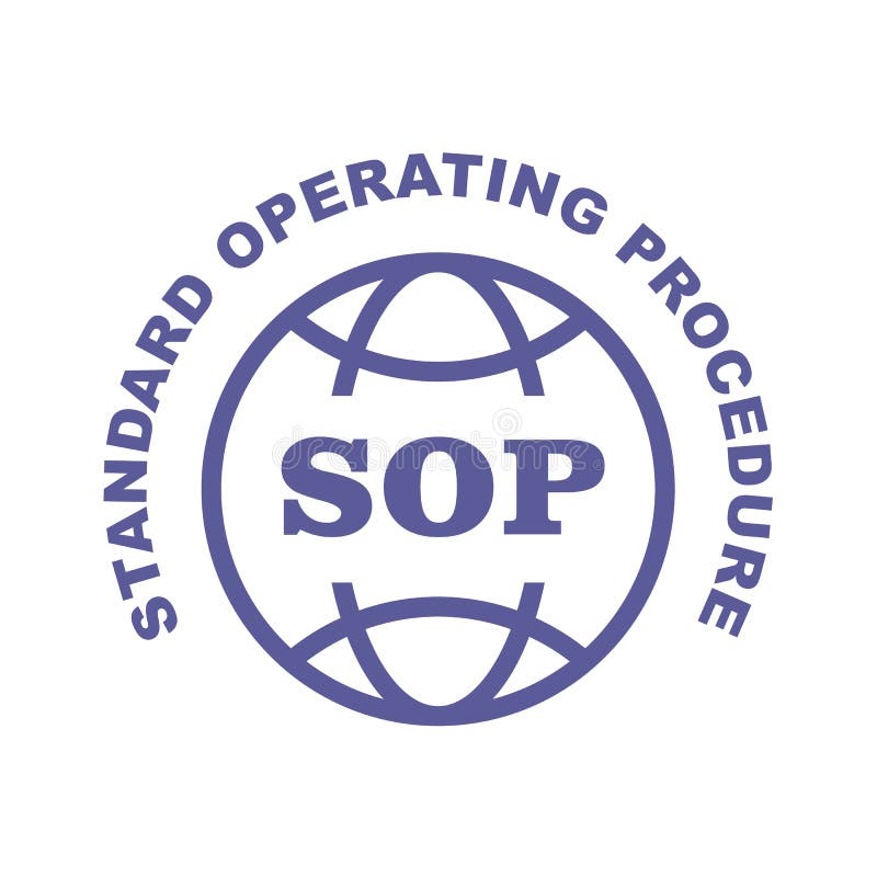 SOP, Standard Operating Procedure. Vector Concept with Icons Stock ...