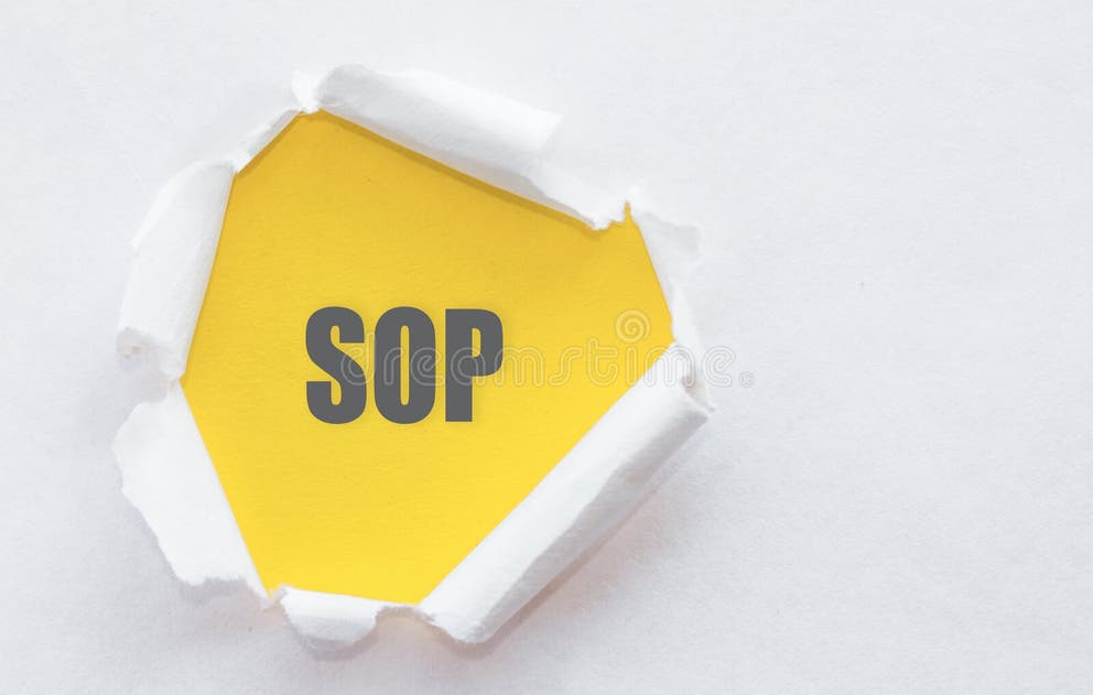 SOP Standard Operating Procedure - Set of Step-by-step Instructions ...