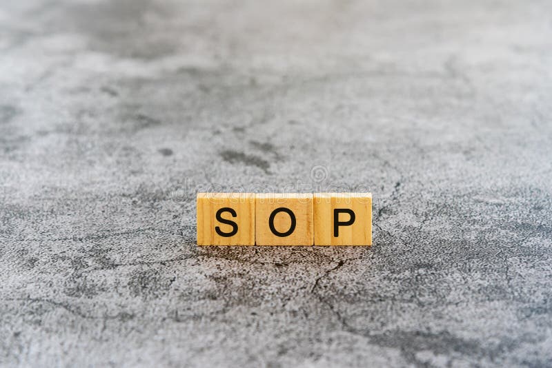 Standard Operating Procedures SOP is Shown Using the Text Stock Photo ...