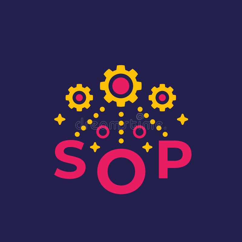 SOP, Standard Operating Procedure. Vector Concept With Icons Stock ...