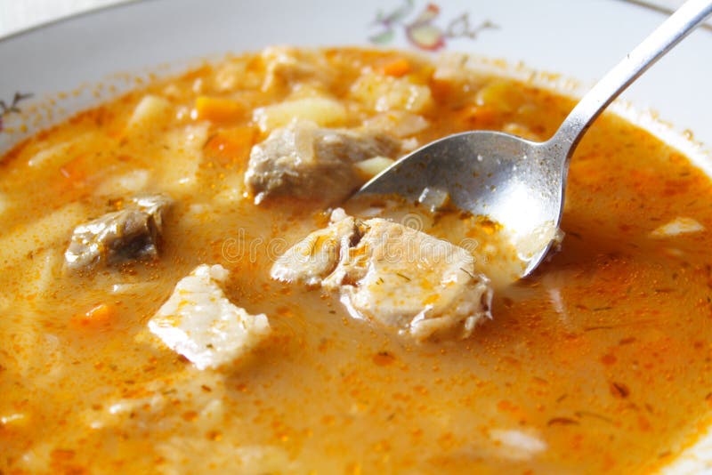 Sopa foto de stock. Imagem de colher, alimento, quente - 1475778