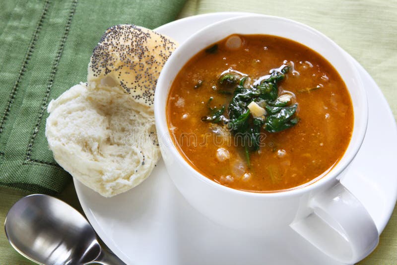 Sopa foto de archivo. Imagen de alimento, haba, nutritivo - 9484106