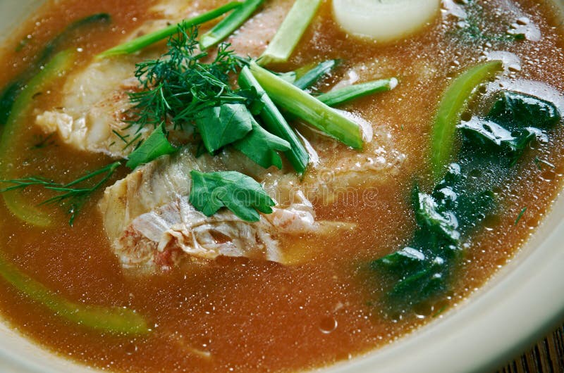 Sopa Coreana De Los Pescados Imagen de archivo - Imagen de cocina ...