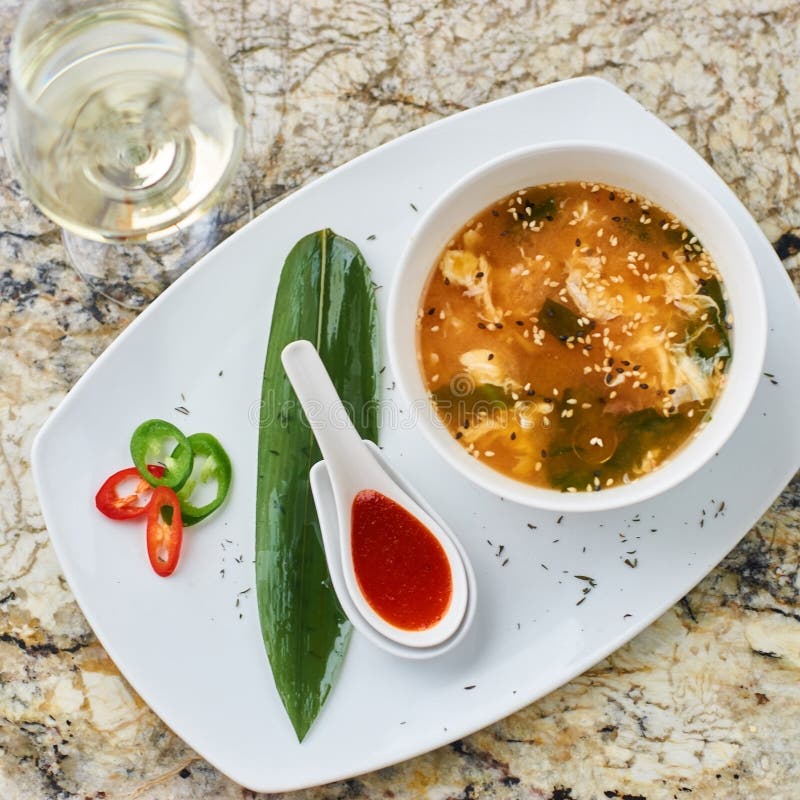 Sopa Coreana Picante Del Kimchi Imagen de archivo - Imagen de haba ...