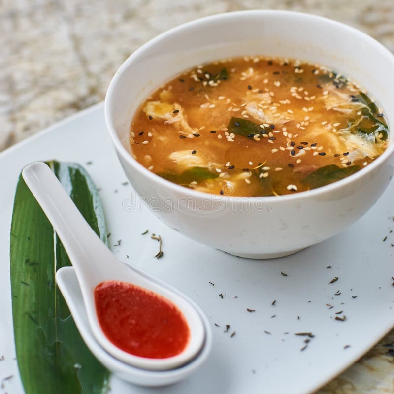 Sopa Coreana Picante Do Kimchi Foto de Stock - Imagem de sopa, guisado ...