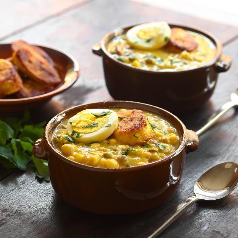 Sopa De Fanesca Del Ecuatoriano Imagen de archivo - Imagen de lenteja ...