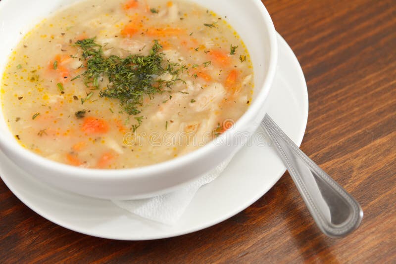 Sopa de pollo foto de archivo. Imagen de estudio, sano - 24132284