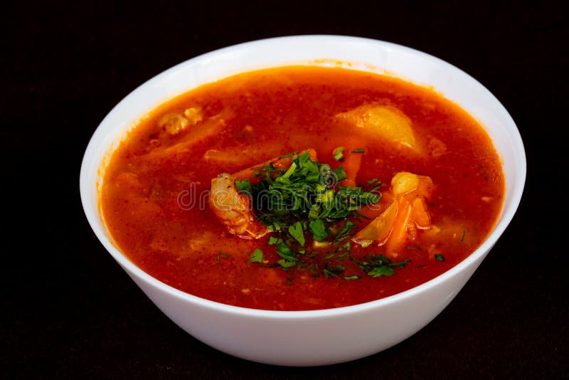 Sopa de Shurpa del Uzbek imagen de archivo. Imagen de placa - 124815577