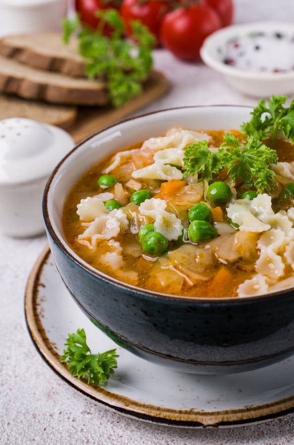 Sopa Italiana Tradicional Gruesa Imagen de archivo - Imagen de comida ...