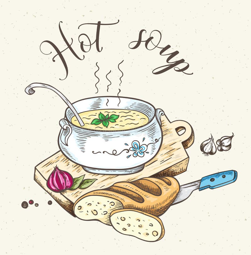 Sopa Caliente Ilustraciones Stock, Vectores, Y Clipart – (80,034 ...